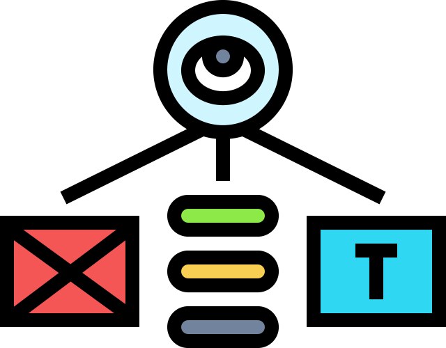 Heatmap Ux Ui Design Color Icon Royalty Free Vector Image