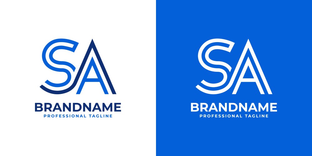 Letters sa monogram logo suitable for any Vector Image