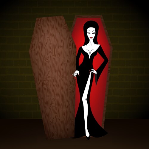 Vampire woman Royalty Free Vector Image - VectorStock