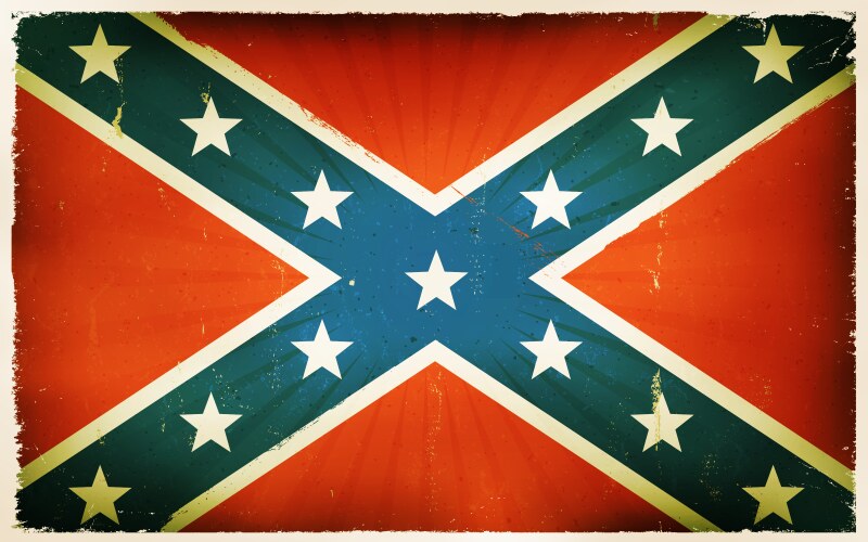 Confederate flag Royalty Free Vector Image - VectorStock