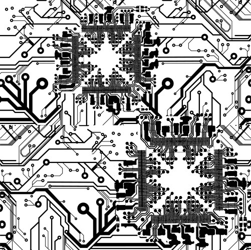 Circuit board pattern Royalty Free Vector Image