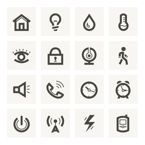 House icons Royalty Free Vector Image - VectorStock