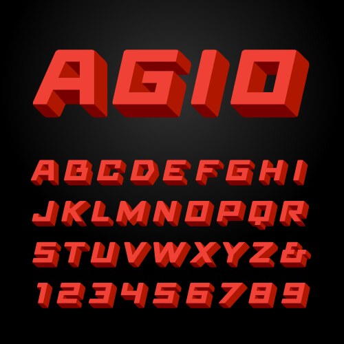 Color gothic alphabet Royalty Free Vector Image