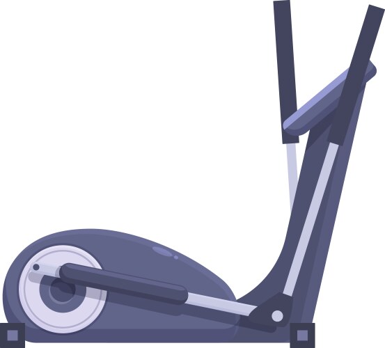 Modern elliptical trainer machine standing Vector Image