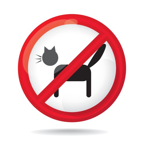 No dog sign Royalty Free Vector Image - VectorStock