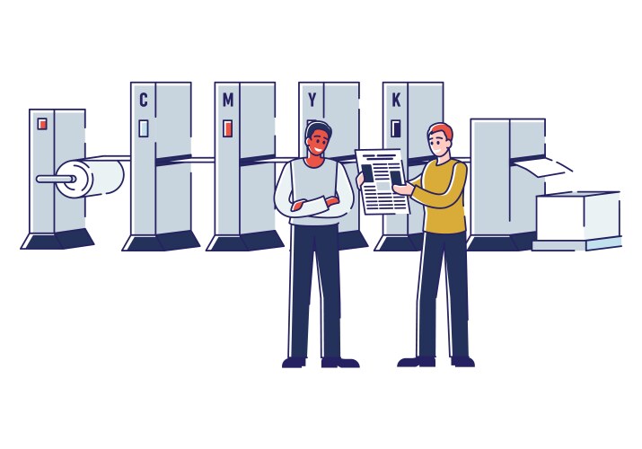 Printing Press Cartoon Vector Images (over 1,500)