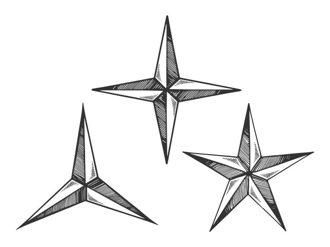 Four Pointed Star Vector Images (over 350)