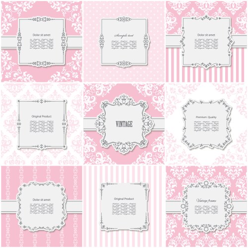 Pastel collage patterns Royalty Free Vector Image
