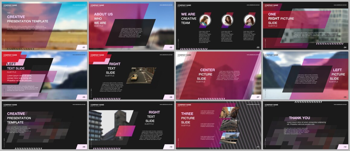 Minimal presentations design portfolio Royalty Free Vector