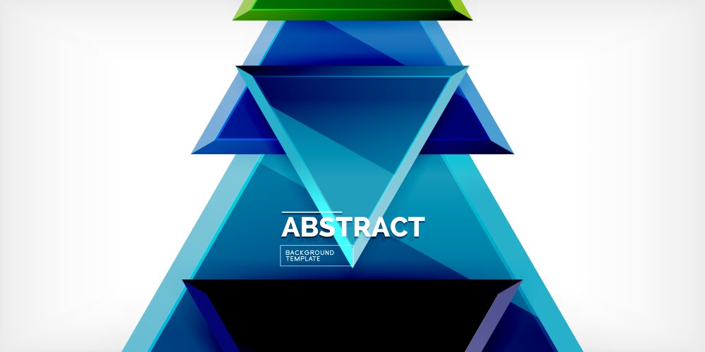 Triangle glass shapes geometric abstract Vector Image