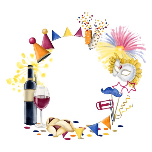 Purim Border Vector Images (over 120)