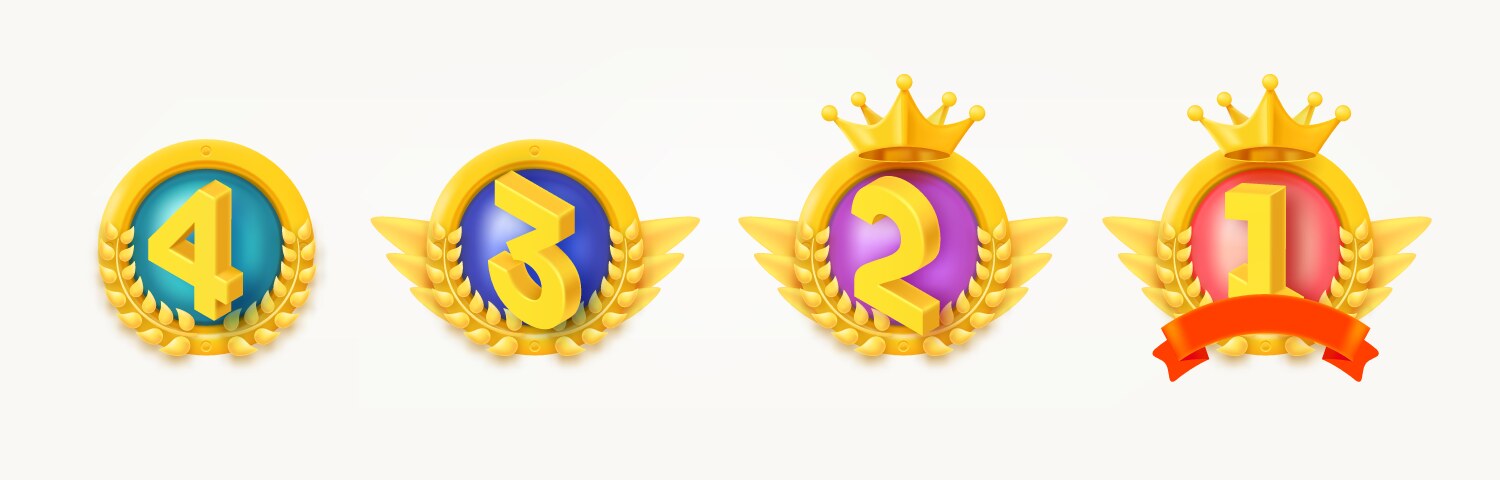 Colored cartoon numbers Royalty Free Vector Image