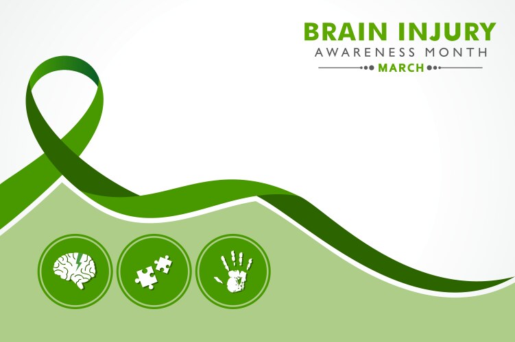 National traumatic brain injury awareness month Vector Image