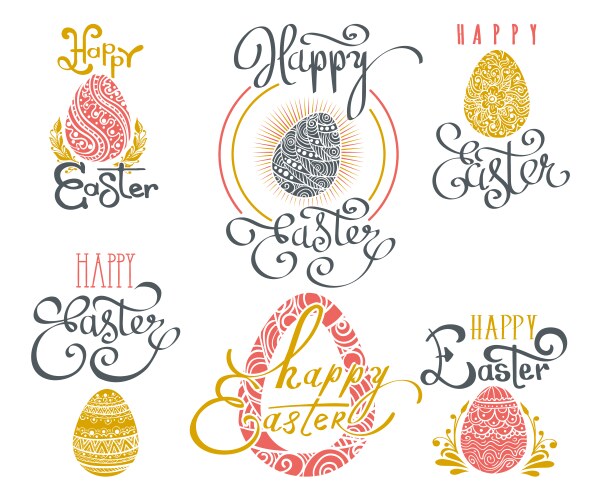 Easter Word Art Vector Images (over 1,400)