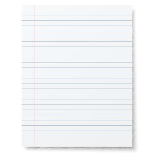 Notebook paper background Royalty Free Vector Image