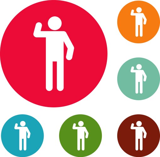 Stick Figure Icon - Human Pose – Royalty-Free Vector | VectorStock