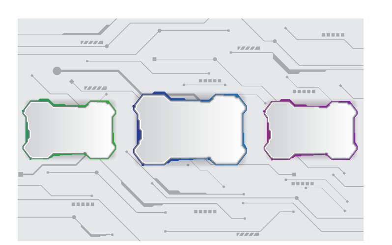 Infographic white template of hud ui display Vector Image