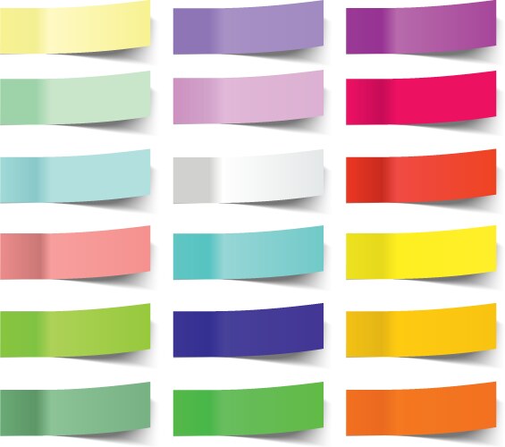Sticky notes collection of colorful Royalty Free Vector