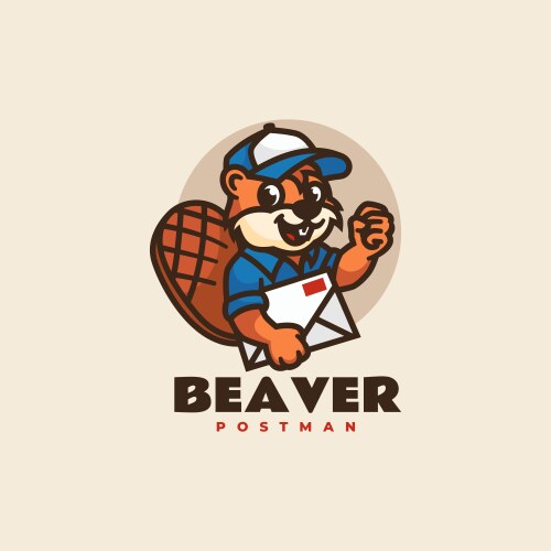 Beaver mascot set Royalty Free Vector Image - VectorStock