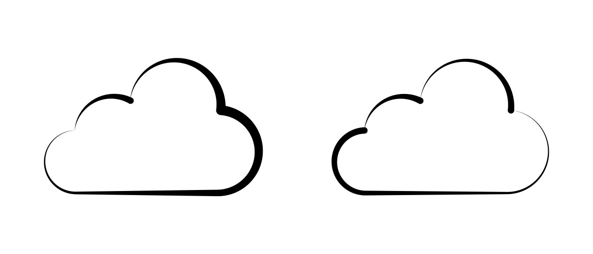 Cloud Outline Symbol Vector Images (over 100,000)