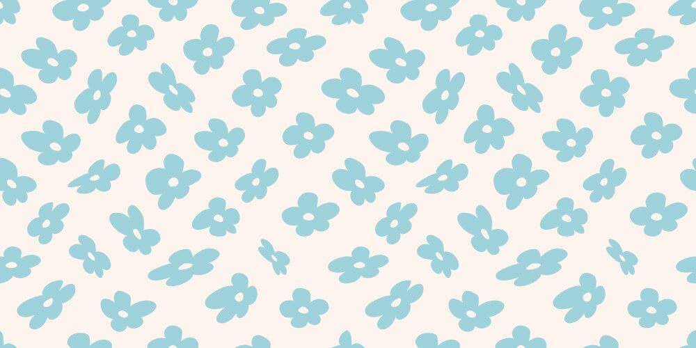 2000s flowers seamless pattern with abstract Vector Image