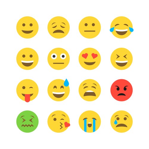 Emoji texture seamless pattern with funny Vector Image