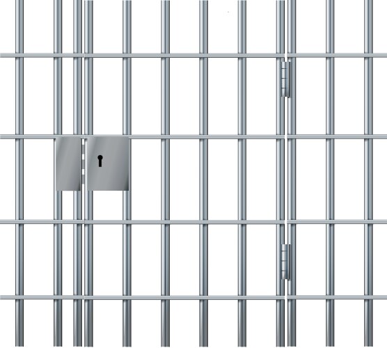 Jail Bars Transparent Jail Bars Vector Illustration. Isolated On