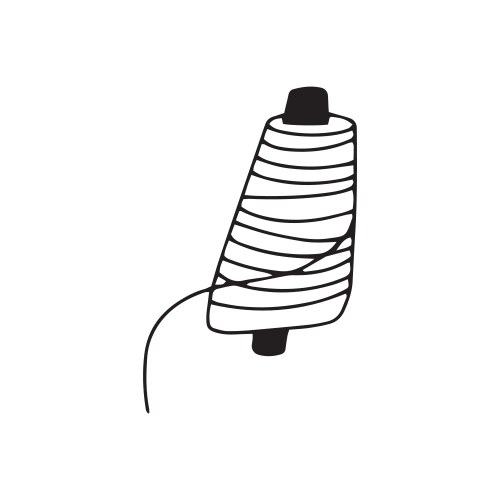 Vintage sewing spool concept Royalty Free Vector Image