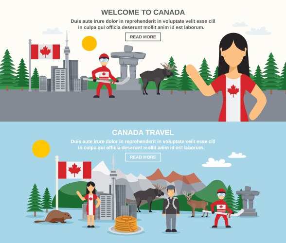 Banner greeting card canada day 1 st july Vector Image