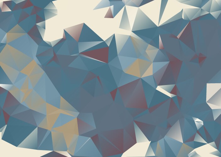 Triangle low poly mosaic posters Royalty Free Vector Image