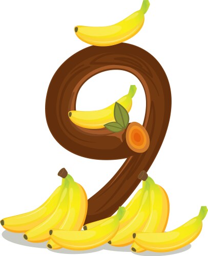 Nine colorful butterflies Royalty Free Vector Image