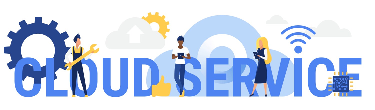 Community service word concepts banner Royalty Free Vector