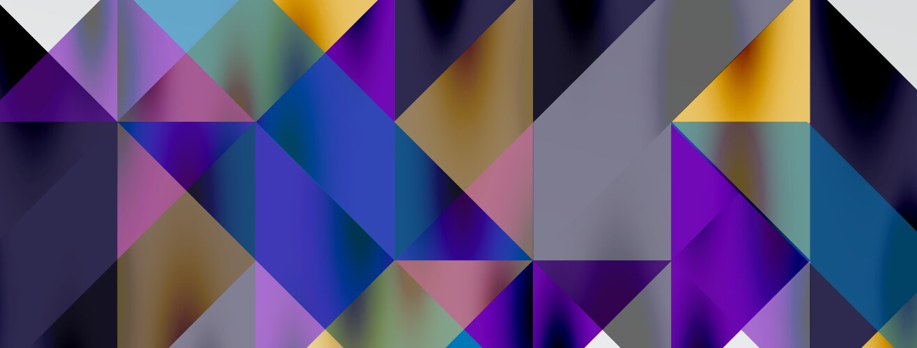 Tech minimal overlapping triangle shapes elements Vector Image