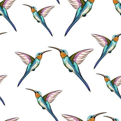 Set tropical exotic birds Royalty Free Vector Image