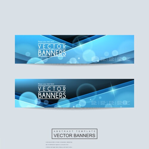 Elegant banner template set design Royalty Free Vector Image