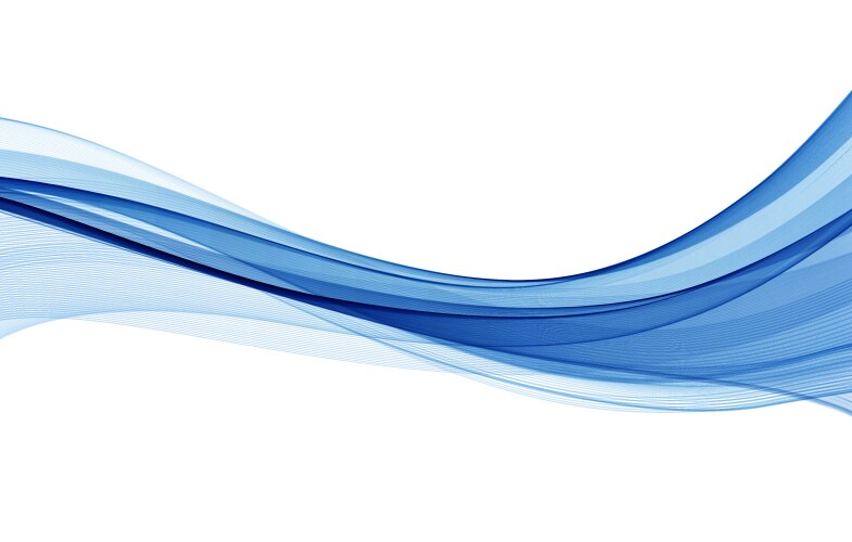 Blue color abstract wave design element Royalty Free Vector