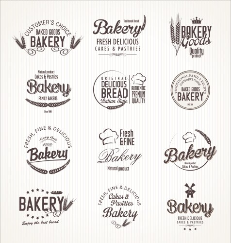 Set of premium labels Royalty Free Vector Image