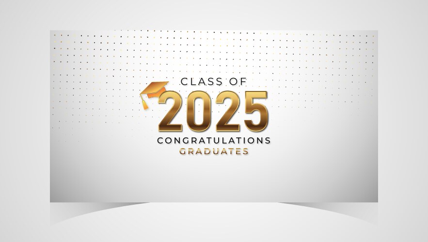 Class of 2025 congratulations graduates academic Vector Image