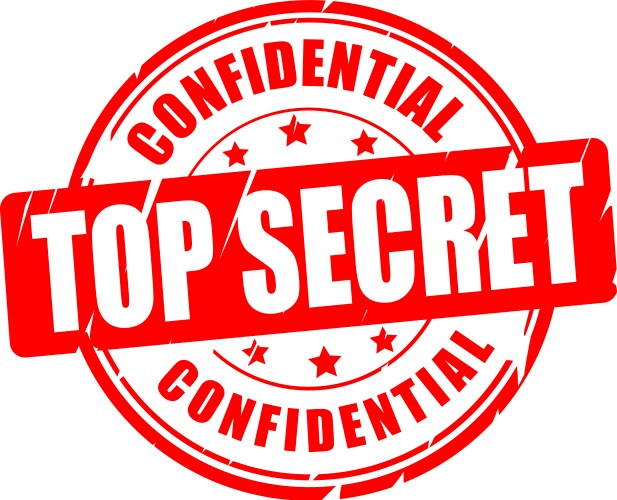 Top secret stamp Royalty Free Vector Image - VectorStock