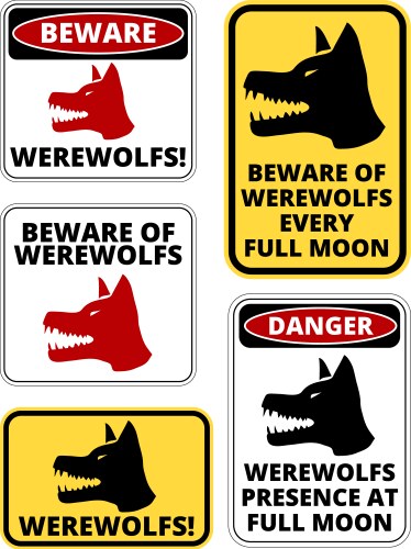 Beware of dog sign Royalty Free Vector Image - VectorStock