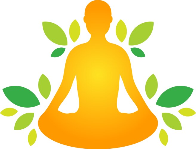 Flower wellness logo icon design Royalty Free Vector Image