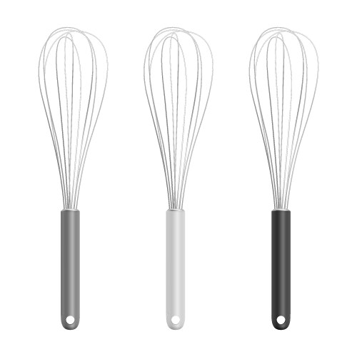 Whisk in cartoon style isolated on white Vector Image