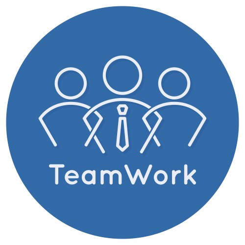 Teamwork icon business concept team work logo Vector Image