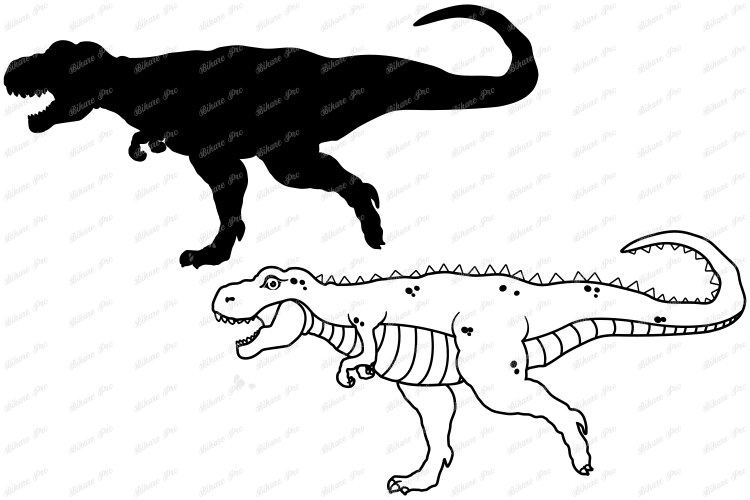 T Rex Outline Vector Images (over 1,000)
