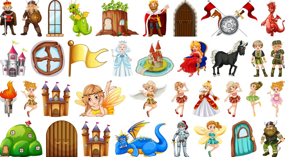 Purple fantasy sky with island and magic castle Vector Image