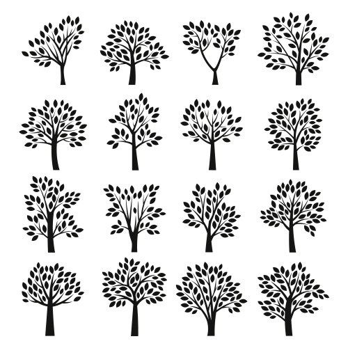 Wood tree Royalty Free Vector Image - VectorStock