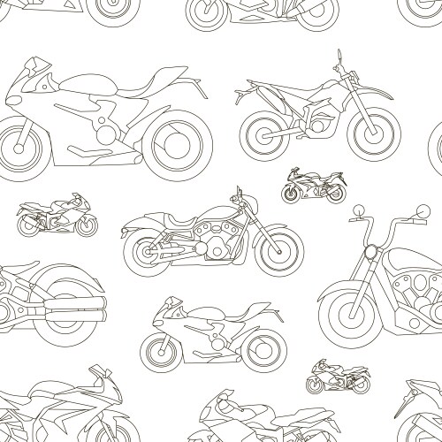 Motorcycle Pattern Vector Images (over 9,500)