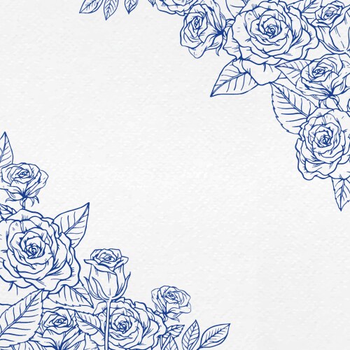 Blue Rose Border Vector Images (over 2,400)