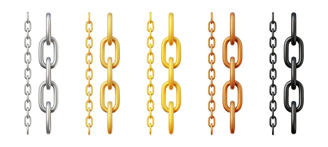 Gold chain breaking Royalty Free Vector Image - VectorStock