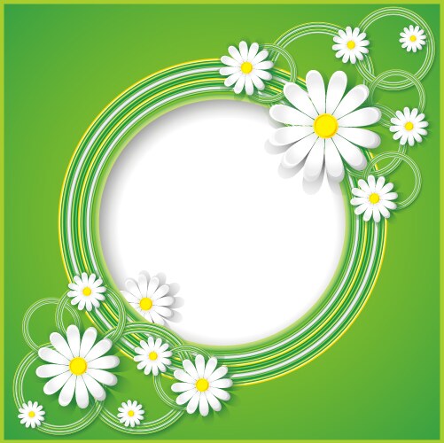 Abstract background with flowers Royalty Free Vector Image